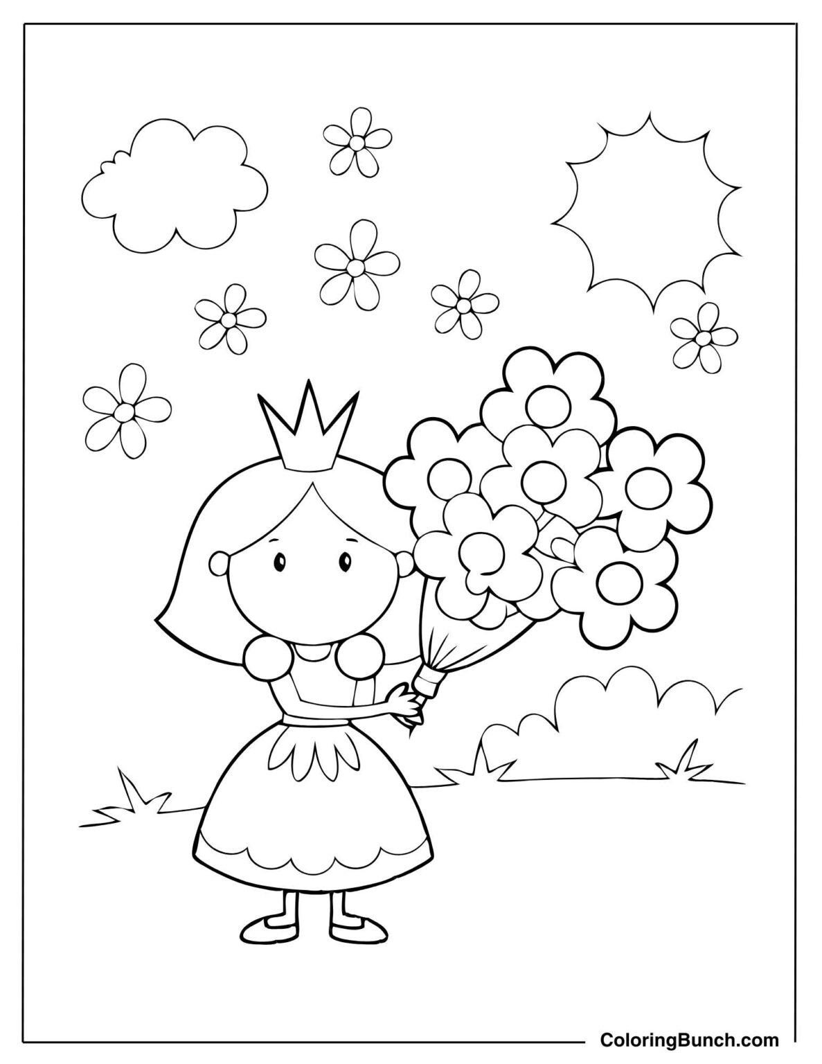 Princess Coloring Pages (Free PDF Printables)