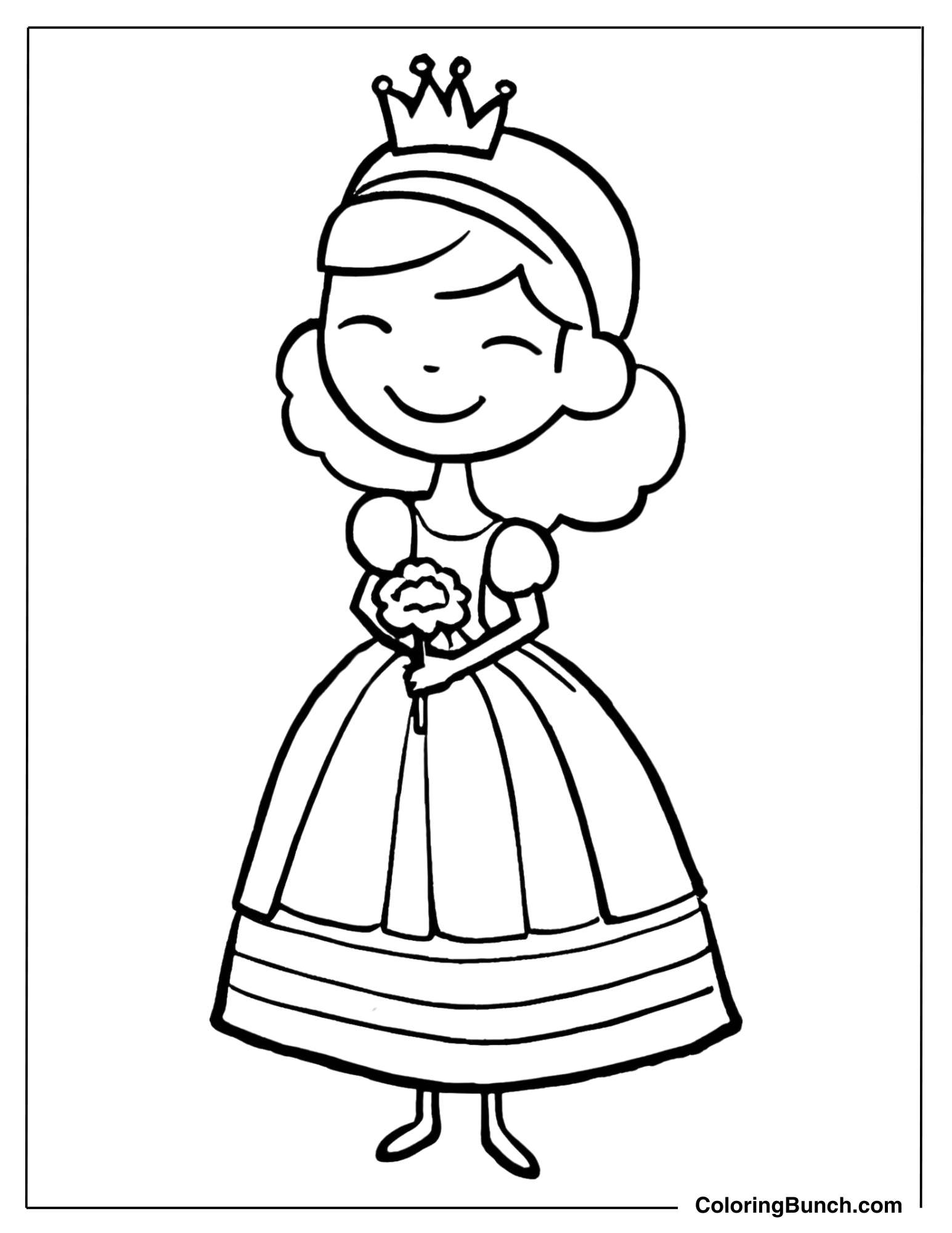 Princess Coloring Pages (Free PDF Printables)